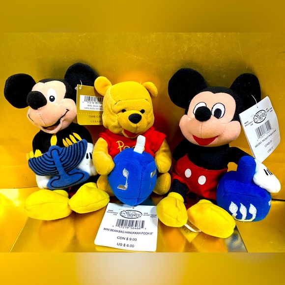 Disney | Holiday | Disney Store Exclusive Nwt 9s Hanukkah Mickey Winnie ...